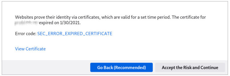 What is the SSL/TLS Certificate Expiration?